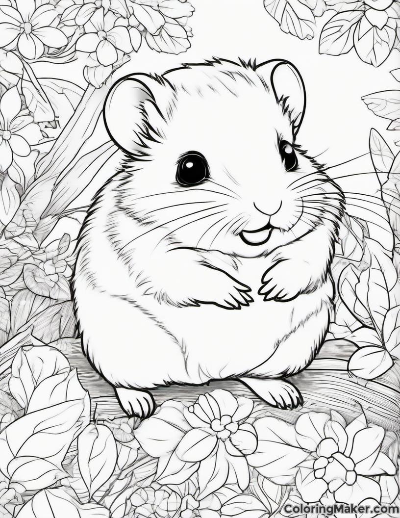 Hamster Coloring Pages