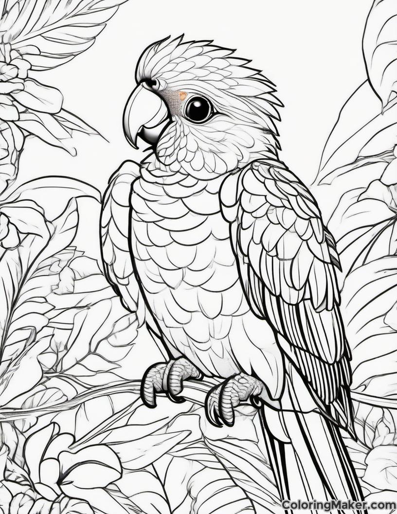 Parrot Coloring Pages
