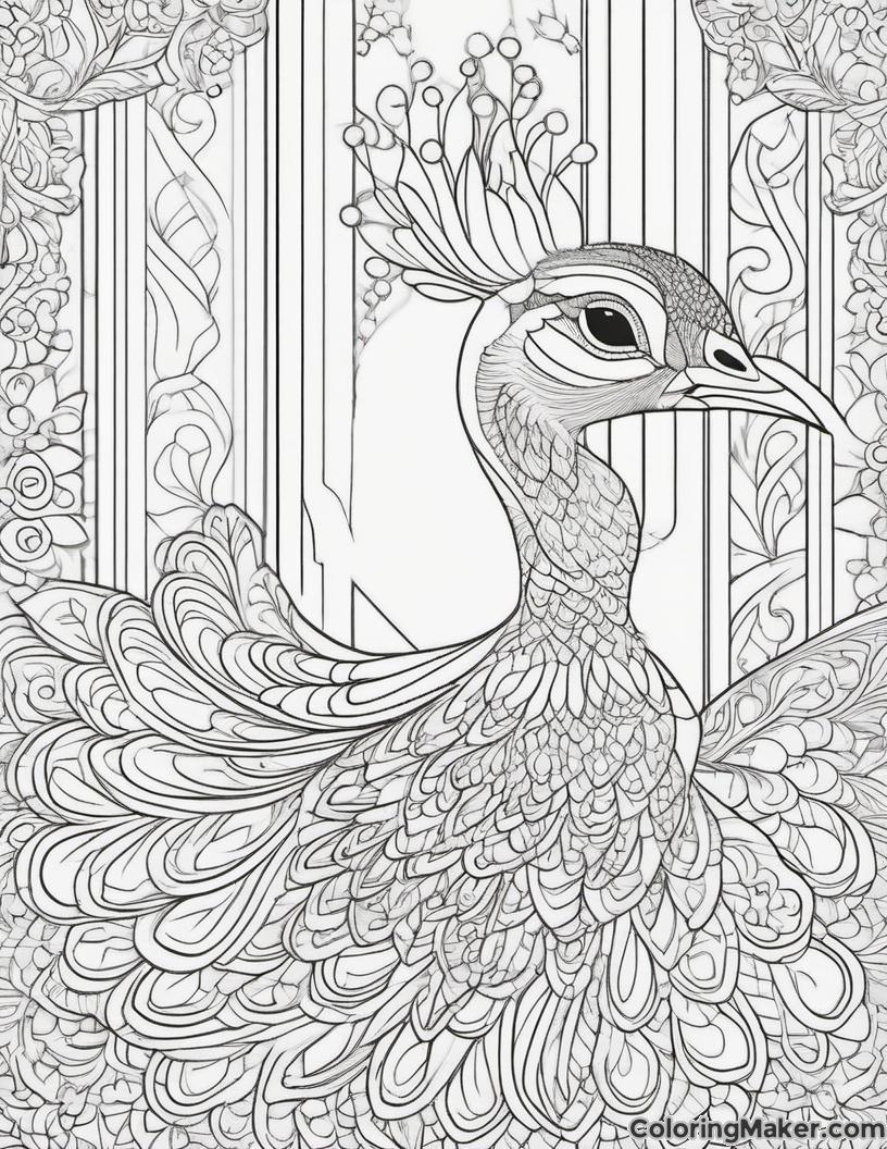 Peacock Coloring Pages