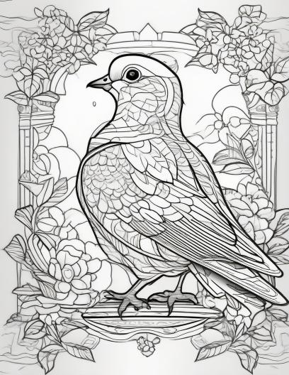 Pigeon Coloring Pages