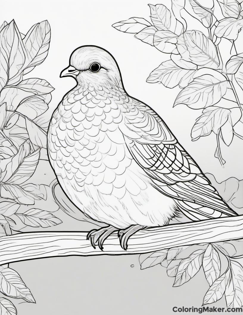 Pigeon Coloring Pages