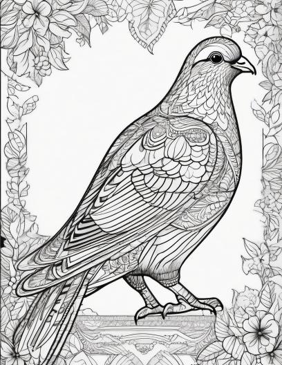 Pigeon Coloring Pages