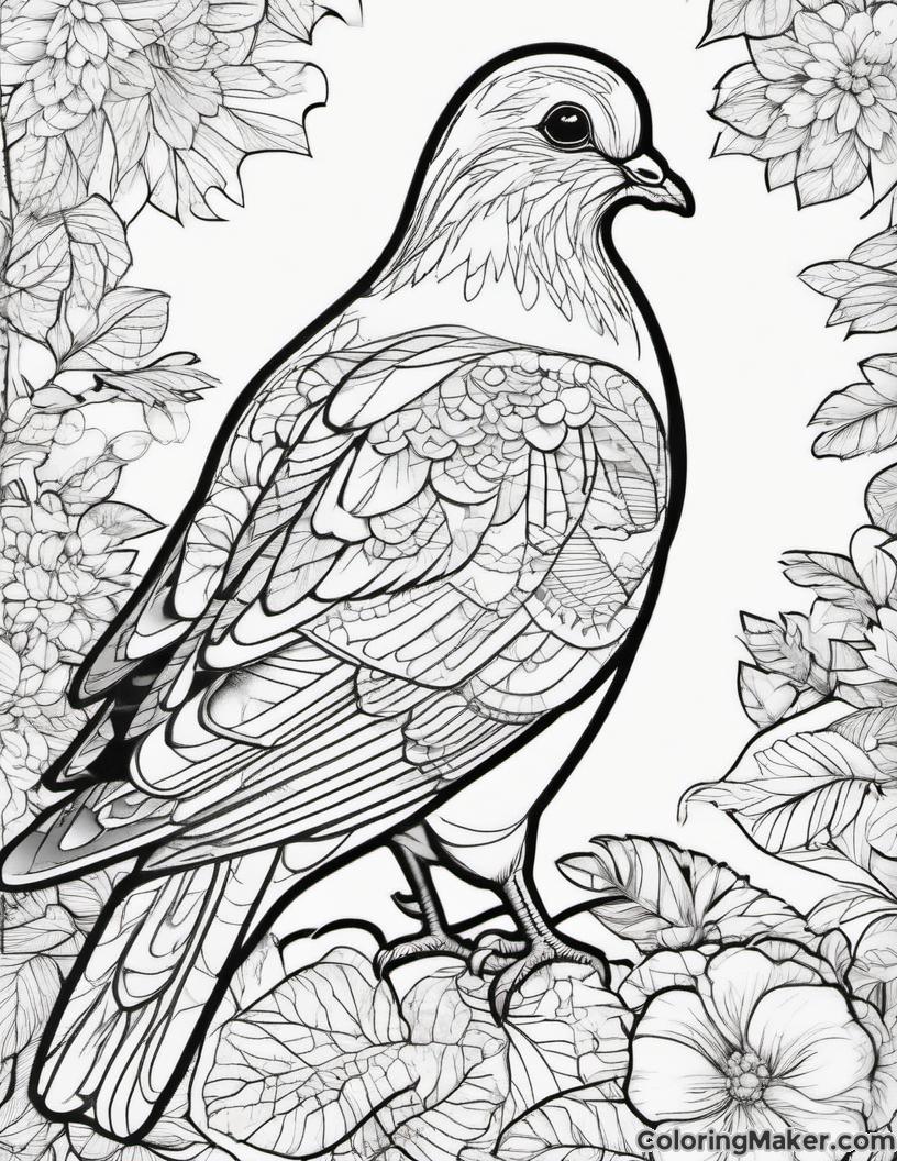 Pigeon Coloring Pages