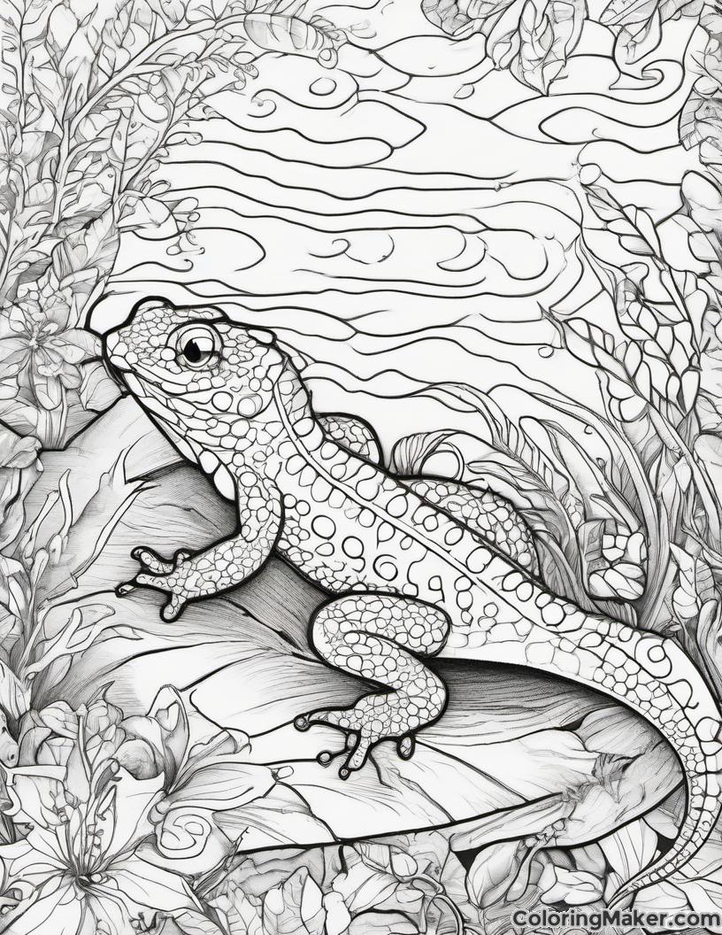 Salamander Coloring Pages