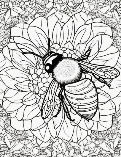 Bee Coloring Pages Bee Coloring Pages