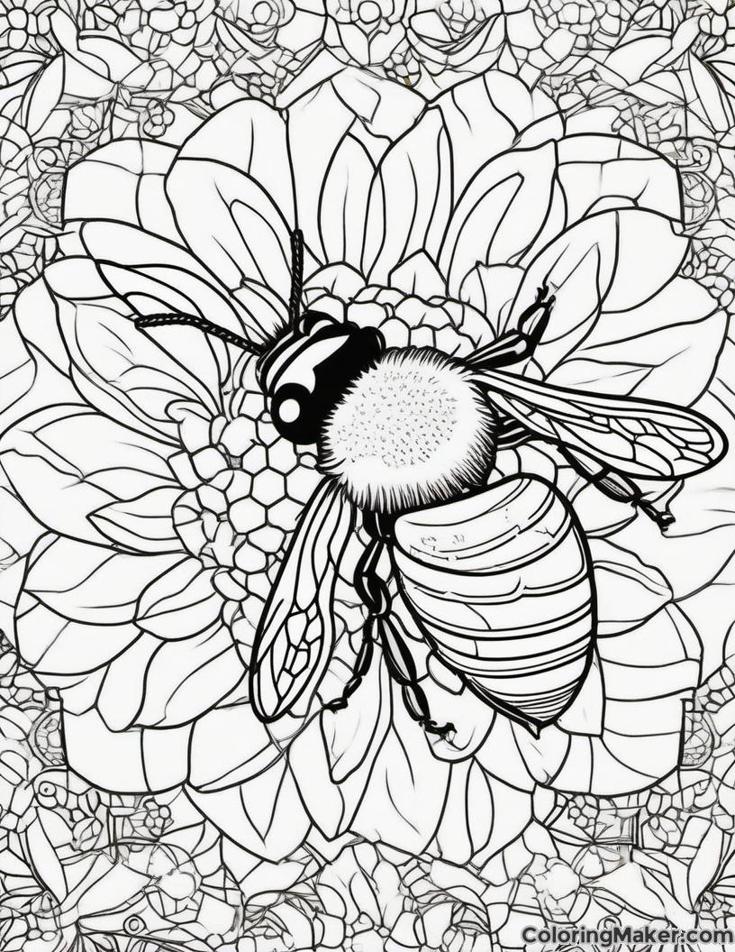 Bee Coloring Pages