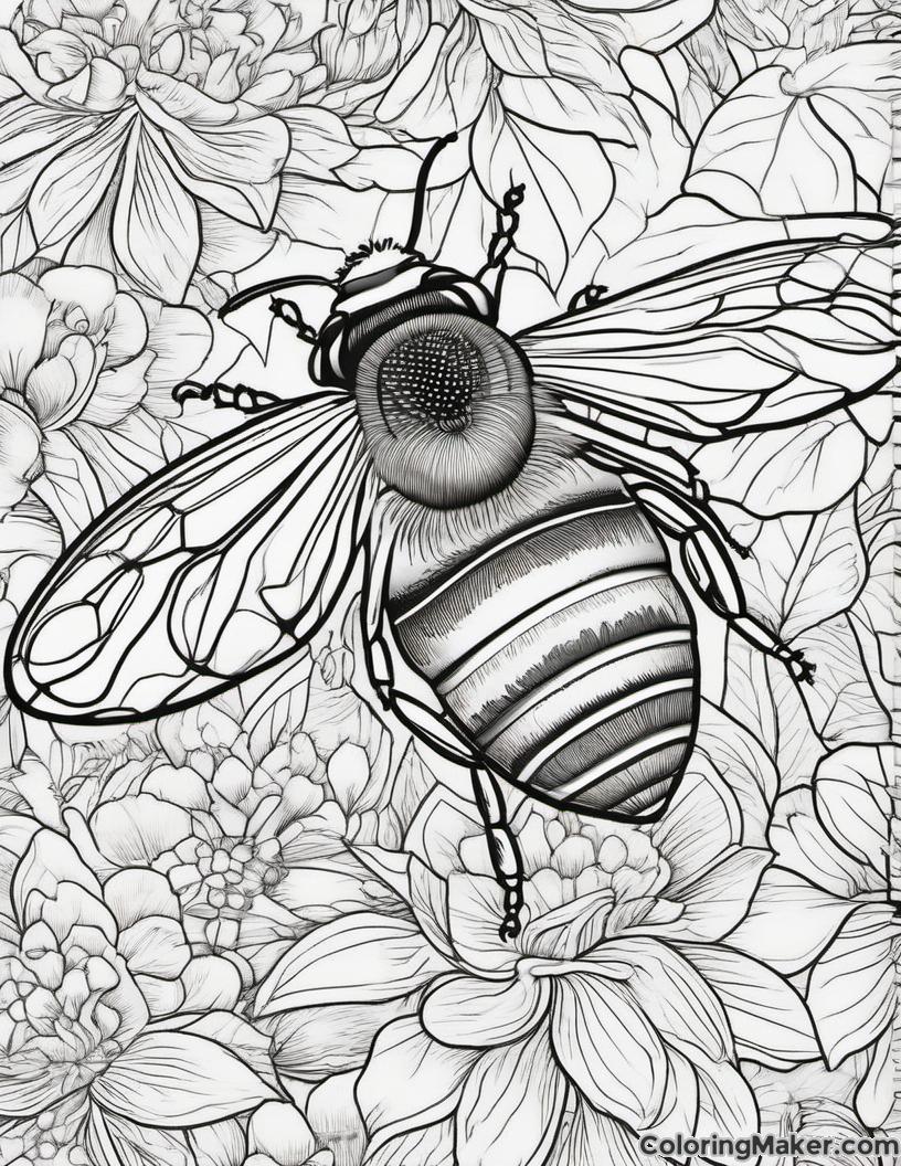 Bee Coloring Pages