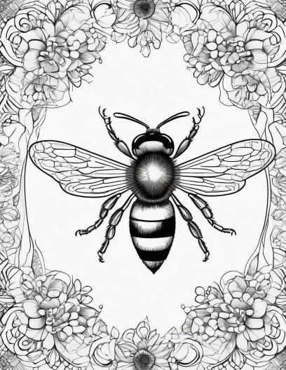 Bee Coloring Pages Bee Coloring Pages