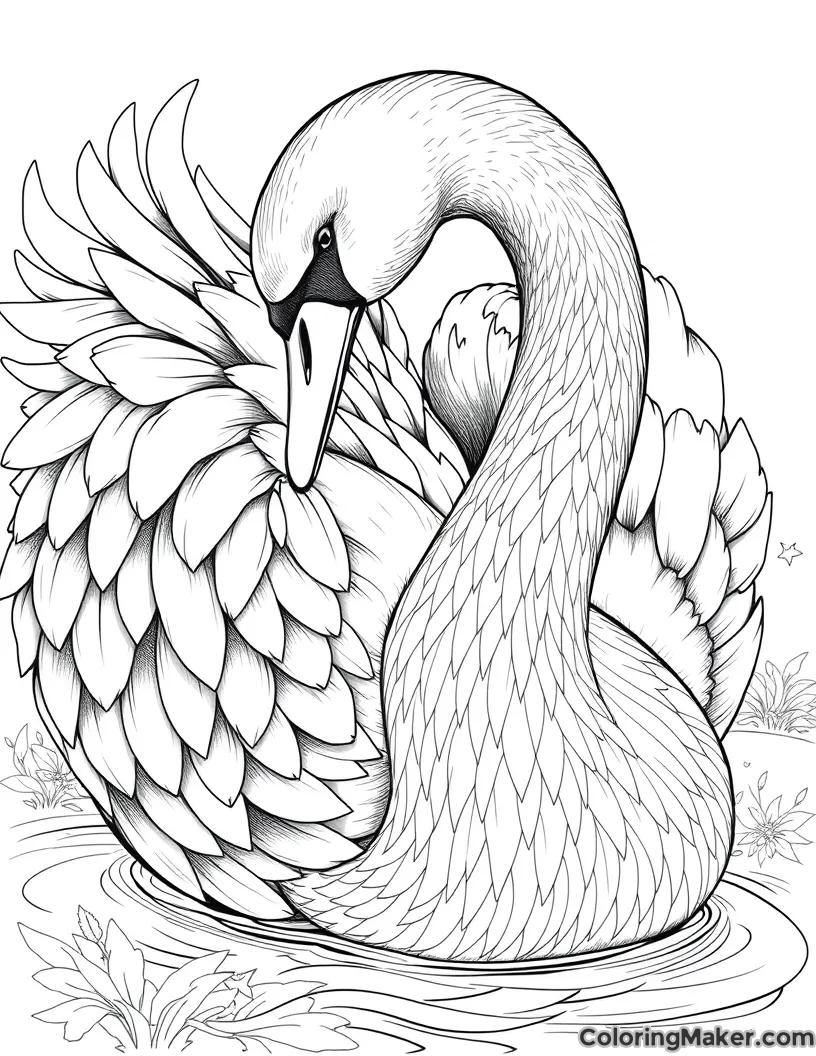 Swan Coloring Pages 10 Free Printables ColoringMaker Swan Coloring Pages 10 Free Printables ColoringMaker